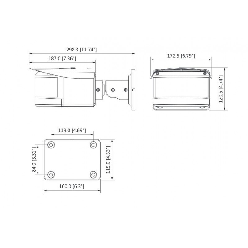 AD-IPH804-180W 4K Multi-Sensor Panoramic IP IR Bullet Camera